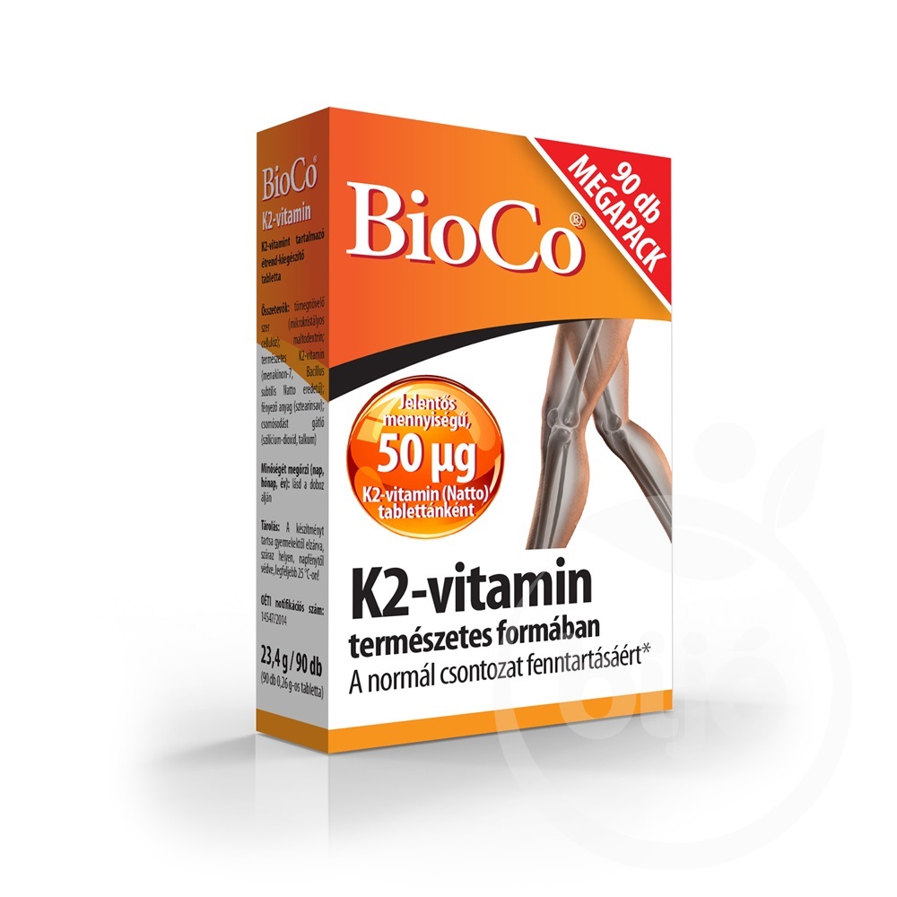 Bioco k2 vitamin tabletta 90 db - Webáruház - bijo.hu