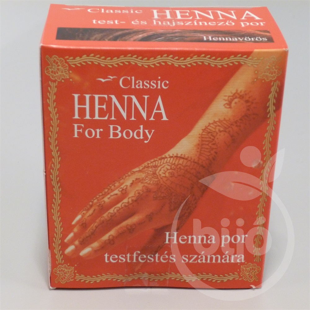 Classic Henna por 100% 100 g - Webáruház - bijo.hu