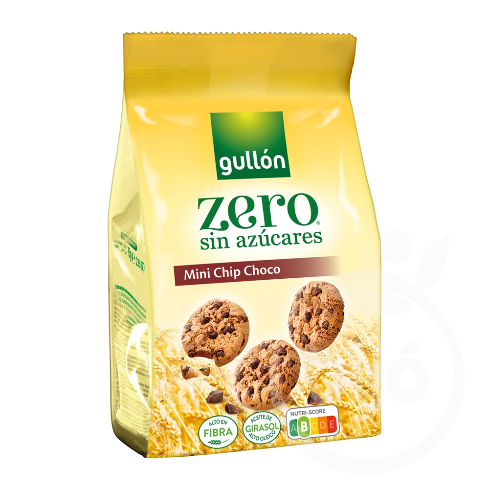 Gullón mini chip choco zero keksz csokoládé darabkákkal, édesítőszerrel ...