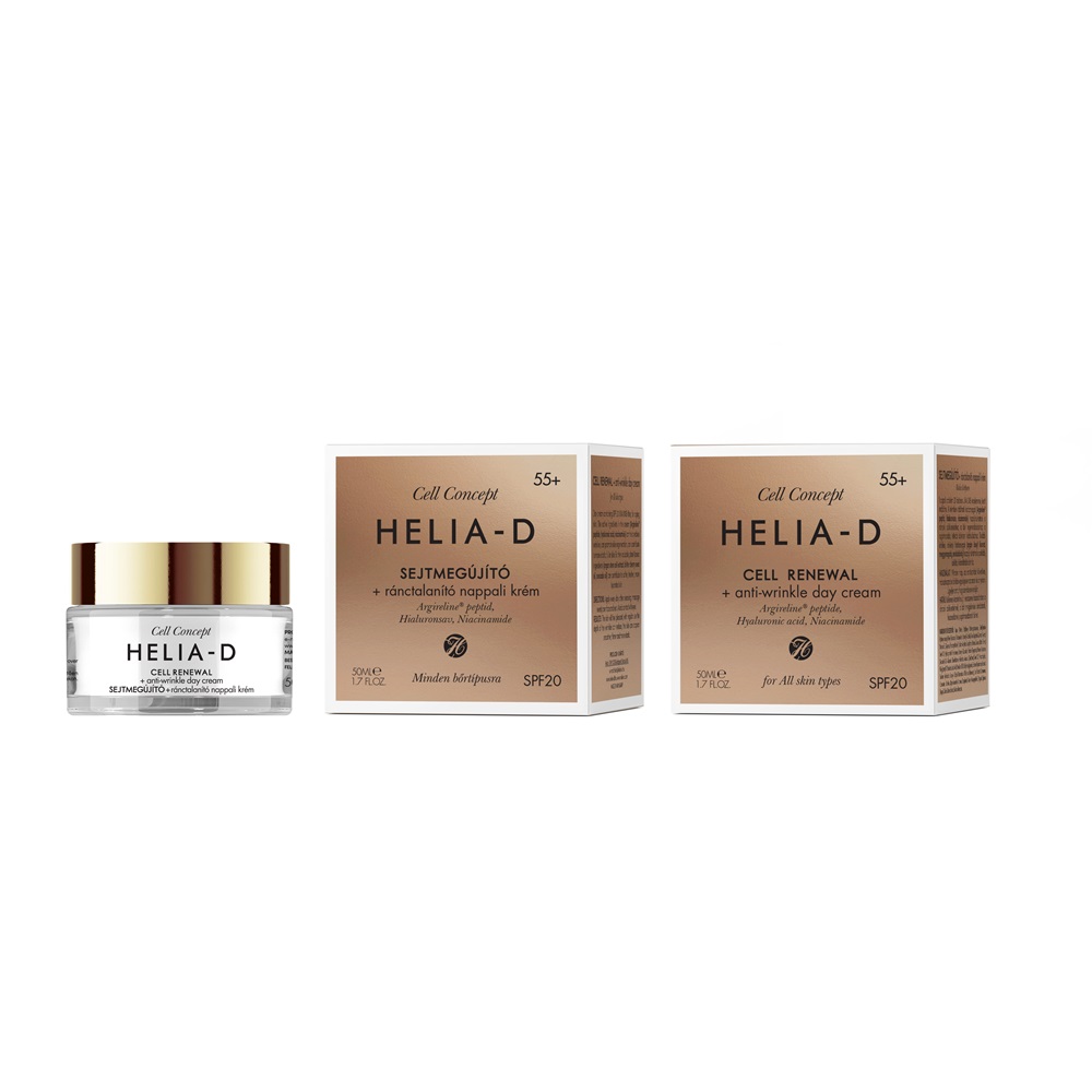 Helia-D cell concept 55+ sejtmegújító+ránctalanító nappali krém 50 ml ...