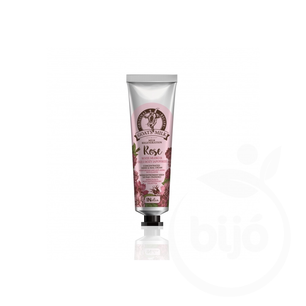 Inelia kecsketej és japán rózsa kivonatos intenzív bőrhidratáló kézkrém ...