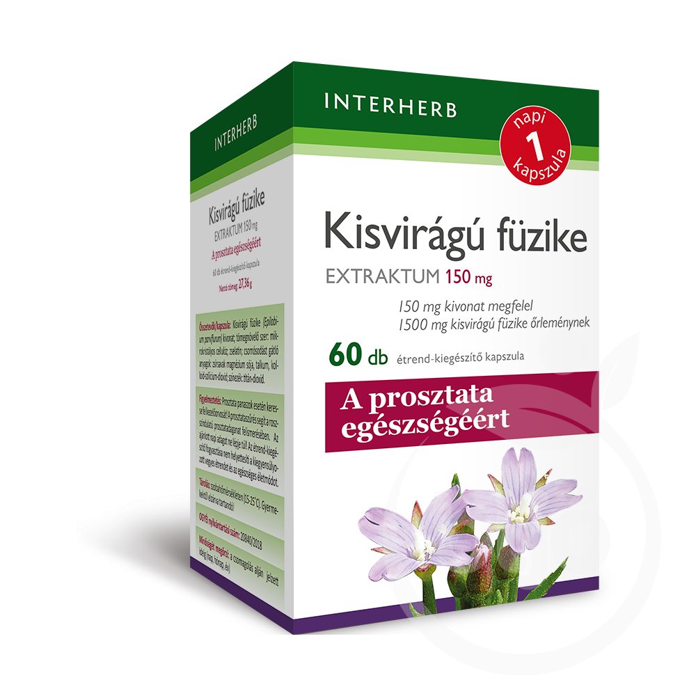 Interherb napi1 kisvirágú füzike extraktum kapszula 60 db - Webáruház ...