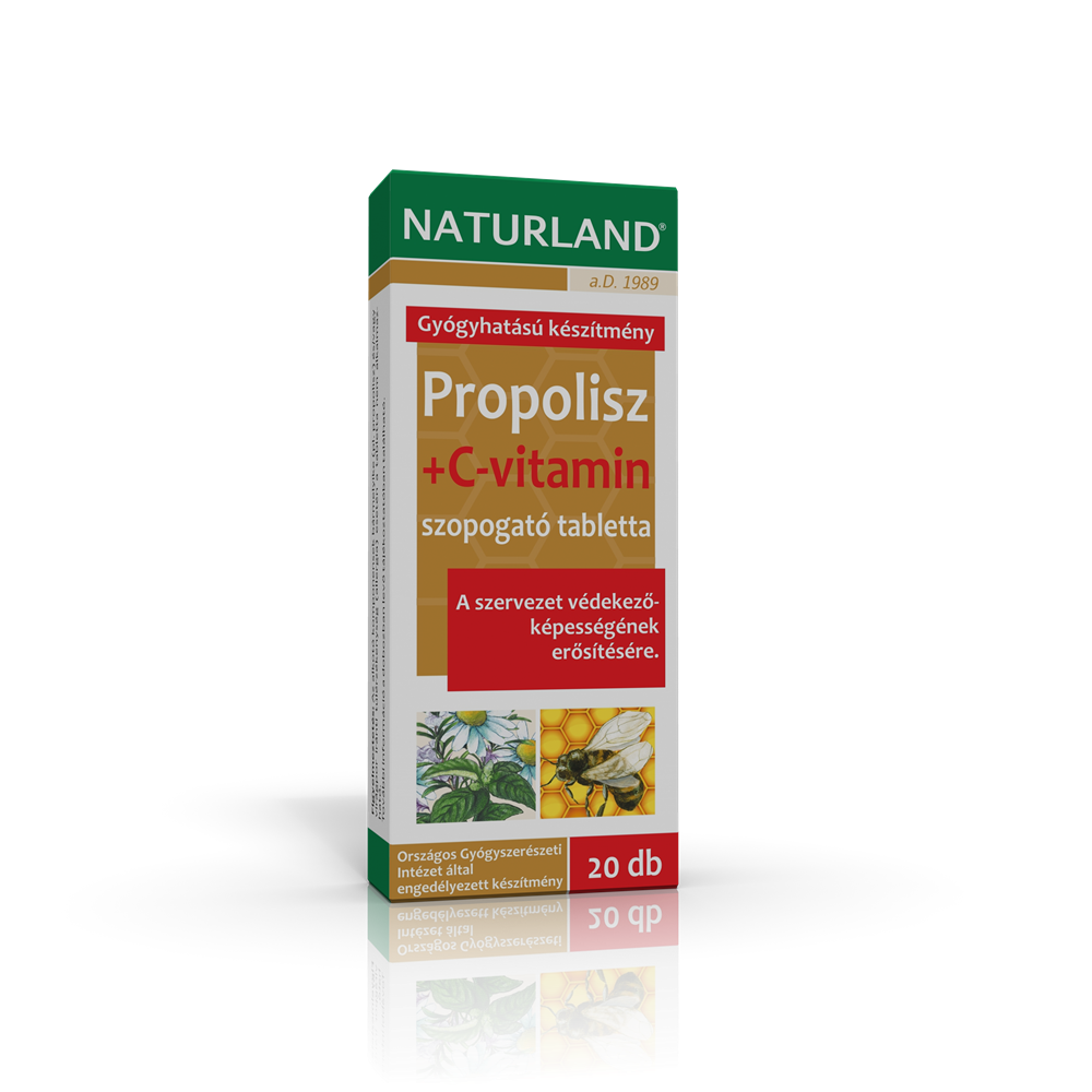 Naturland propolisz+c-vitamin szopogató tabletta 20 db - Webáruház ...