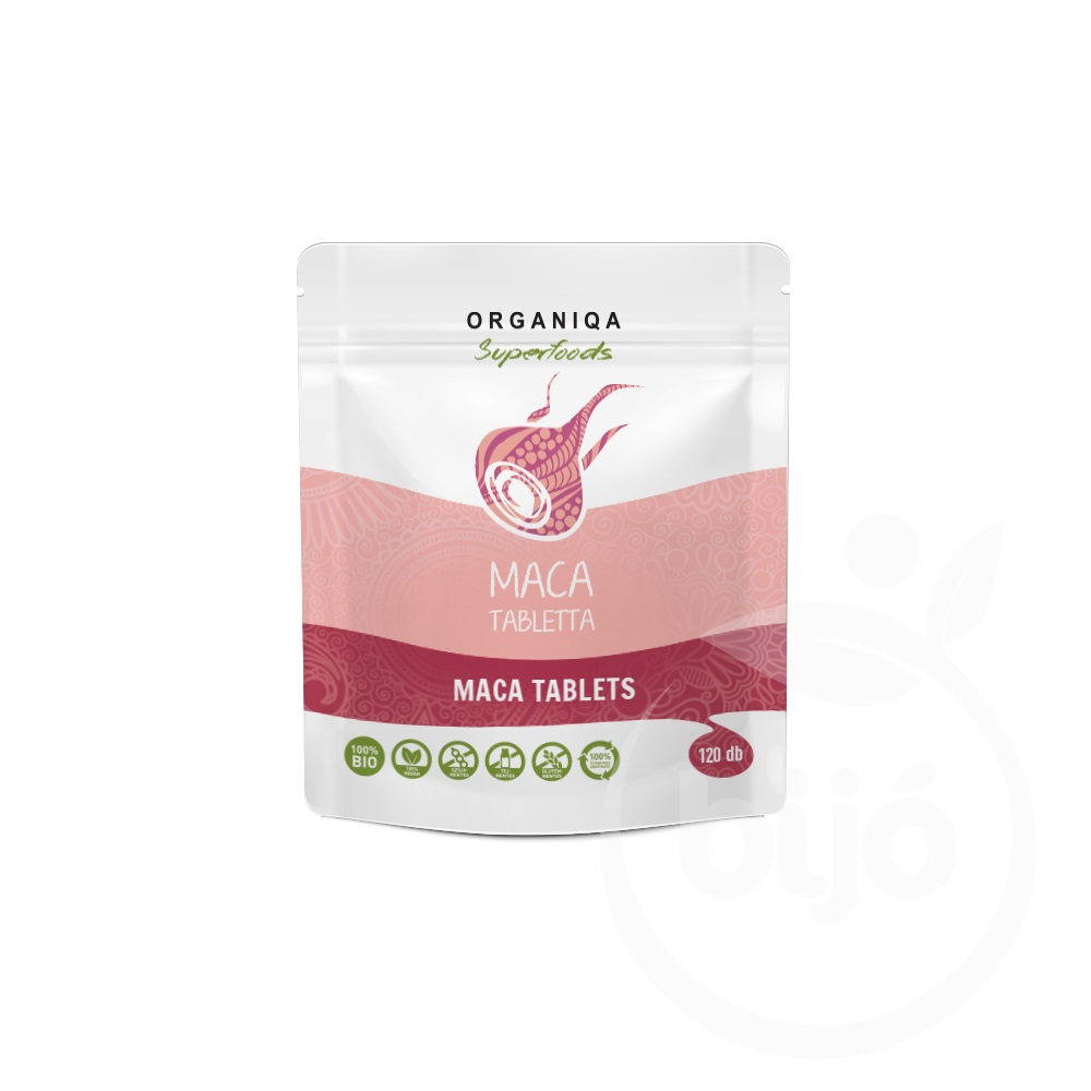 Organiqa bio maca tabletta 120 db - Webáruház - bijo.hu