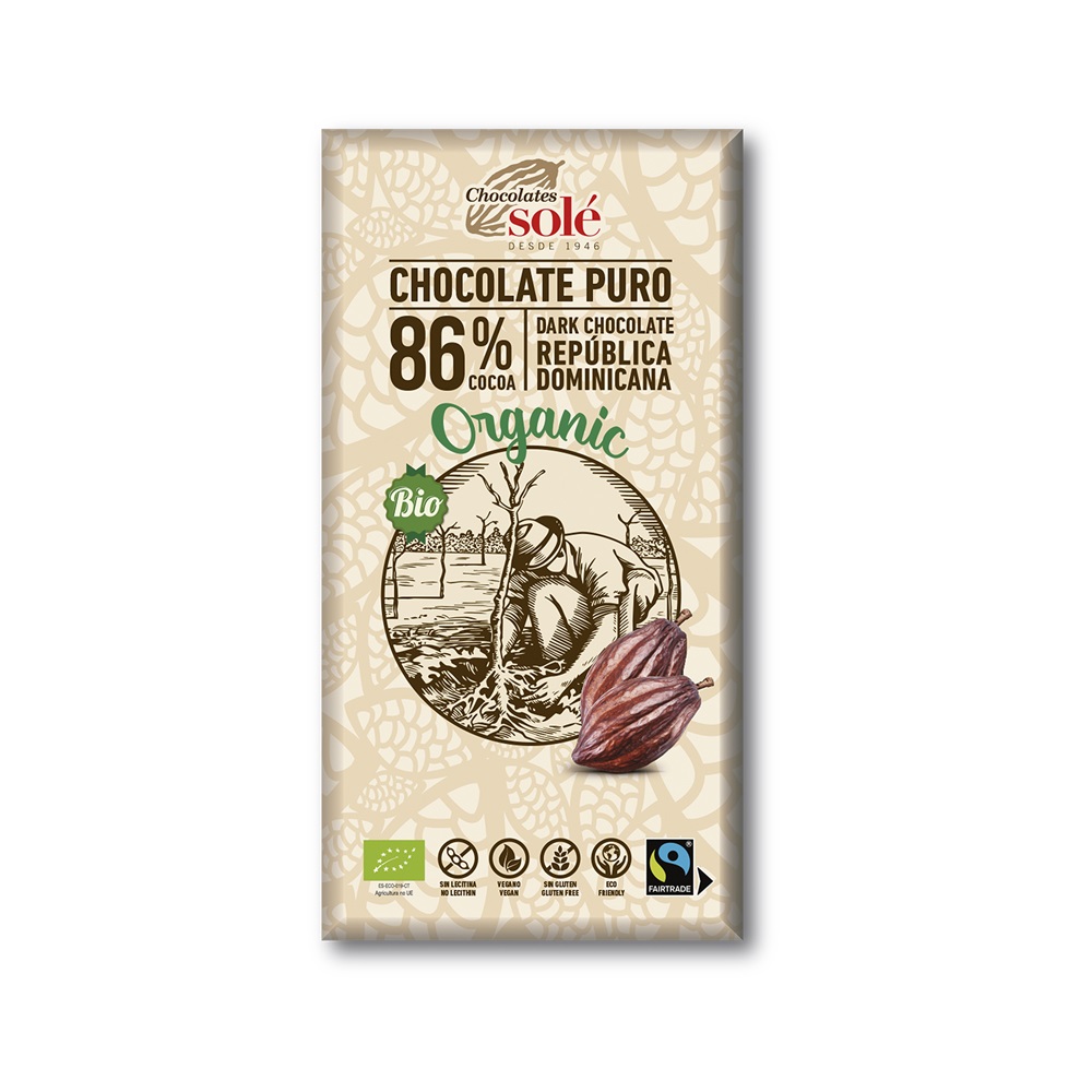 Sole bio étcsokoládé 86% 100 g - Webáruház - bijo.hu